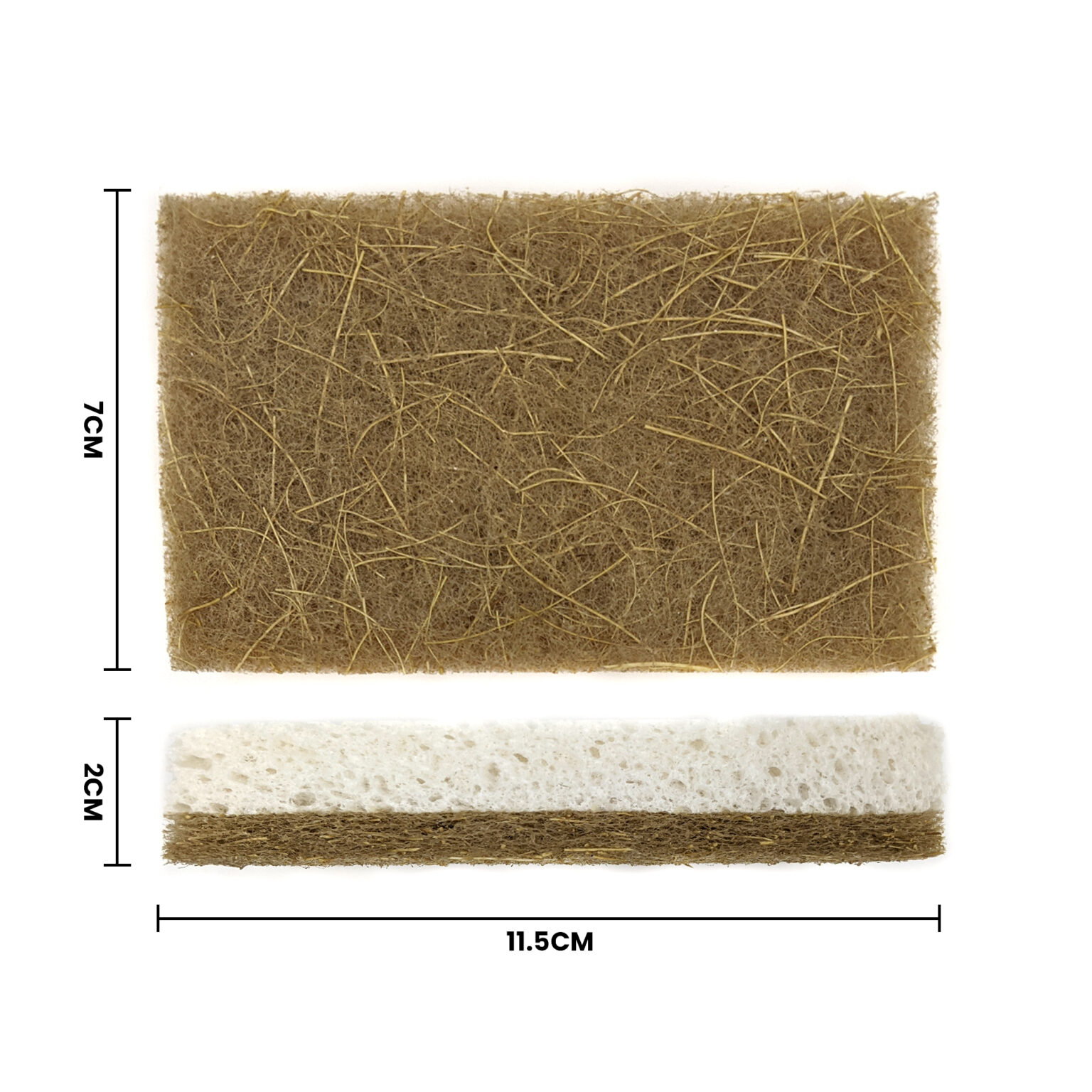 White Eco Washing Up Sponges Pack Of 6 - A&M Natural Living